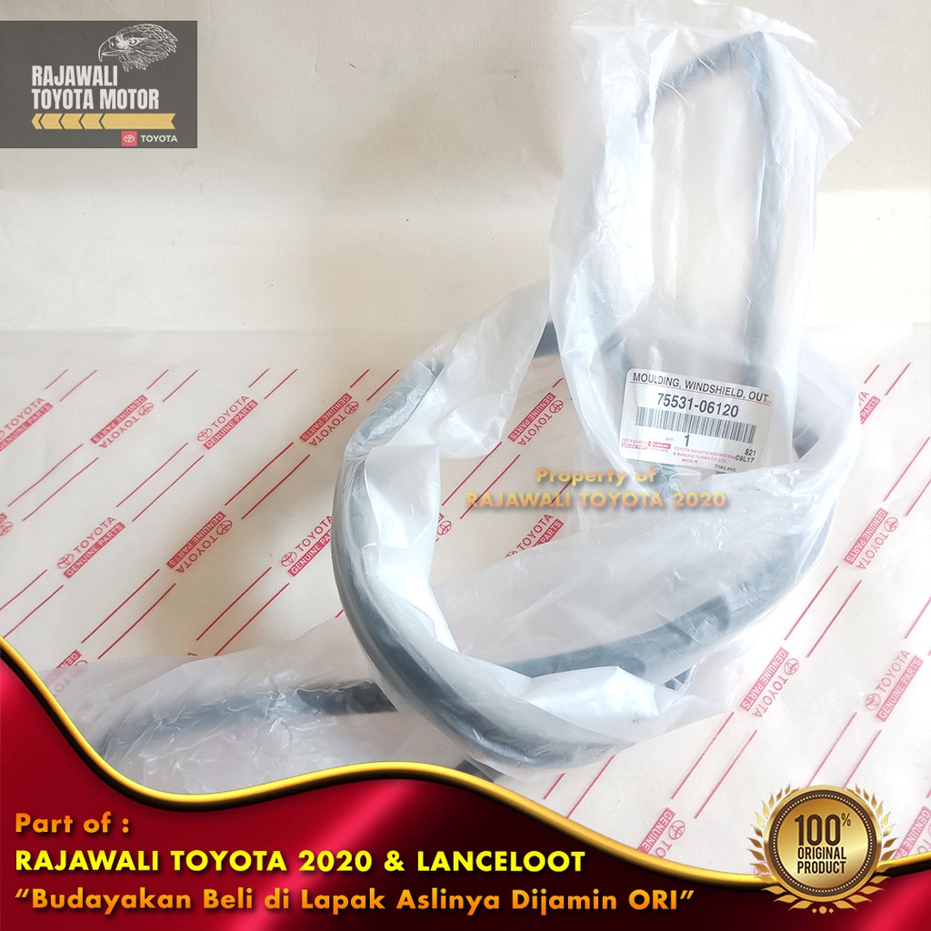 Jual Karet Moulding Kaca Depan Camry 2006-2012 Windshield Original ...