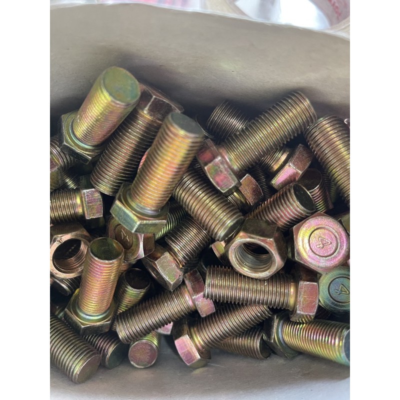 Jual BMK M12 x 30 P1.25 BAUT MUR BESI KUNING KUNCI 17 PJG 3 CM DRAT ...