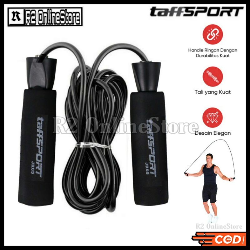 Jual TaffSPORT Lompat Tali Skipping Speed Jump Rope Sports Weight ...
