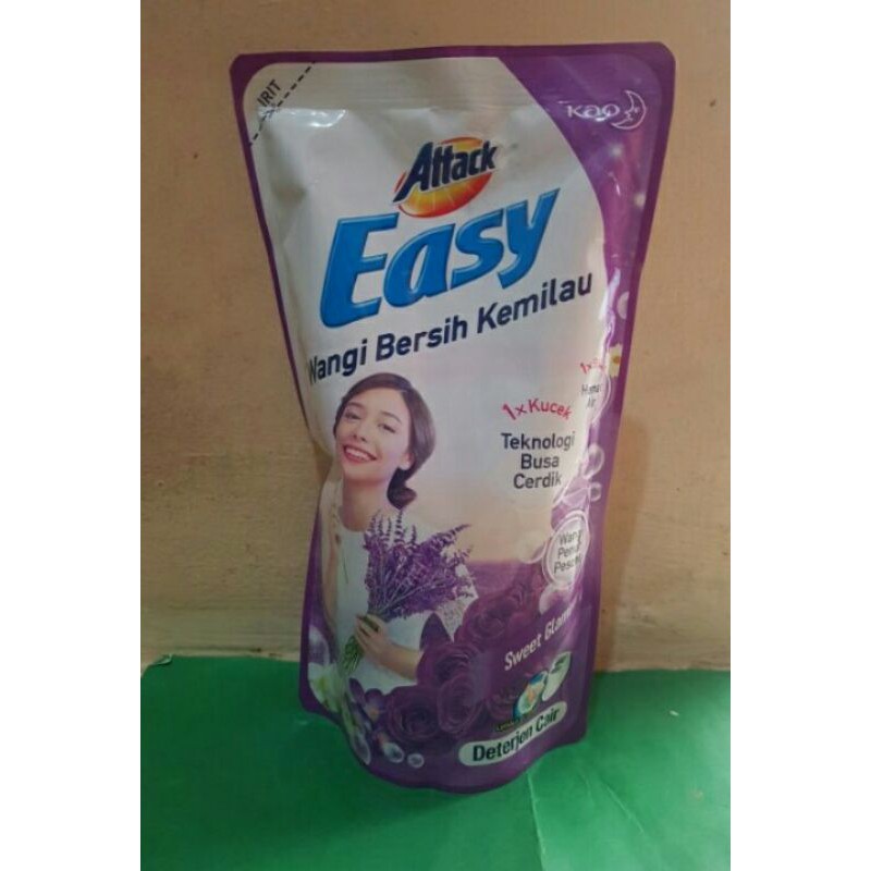 Jual Attack Easy Liquid Deterjen Cair Sweet Glamour Refill 750ml ...