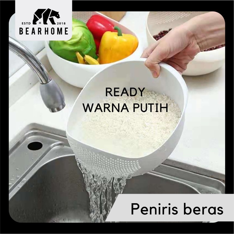 Jual BASKOM CUCI BERAS BUAH DAN SAYURAN Wadah waskom Cuci Beras & Buah ...