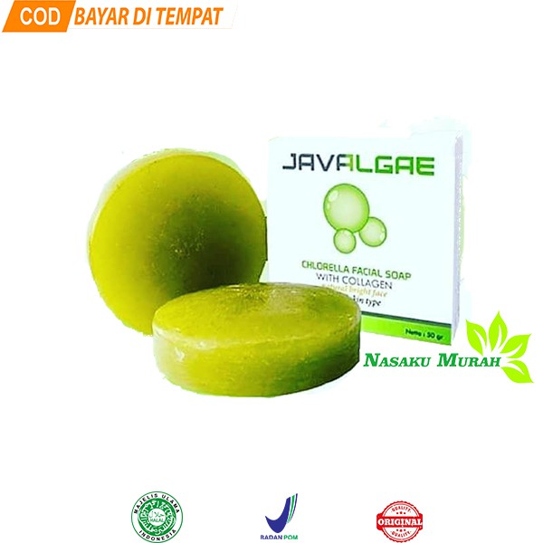 Jual JAVALGAE NASA 50gr (CHLORELLA FACIAL SOAP WITH COLLAGEN) | Shopee ...