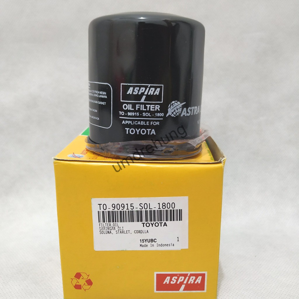 Jual Filter Oli Toyota Soluna Corolla 99-2000 Altis | Shopee Indonesia
