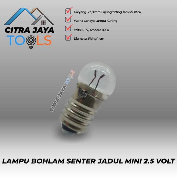 Jual LAMPU BOHLAM SENTER MINI JADUL 2,5 V | Shopee Indonesia