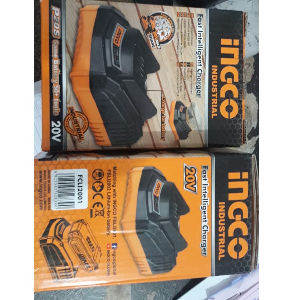 Jual INGCO FCLI2001 FAST INTELLIGENT CHARGER BATERAI LITHIUM ION ...