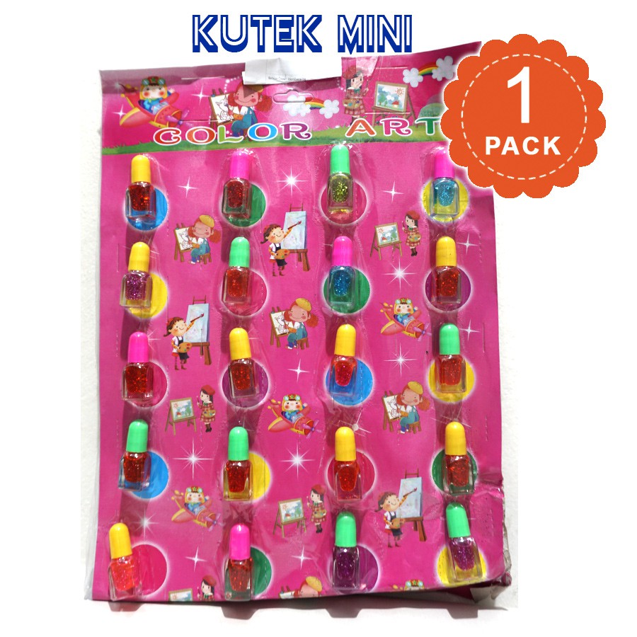 Jual Mainan KUTEK Kuku MINI LEMBARAN isi 20 pcs - KUTEK MINI LEMBARAN ...