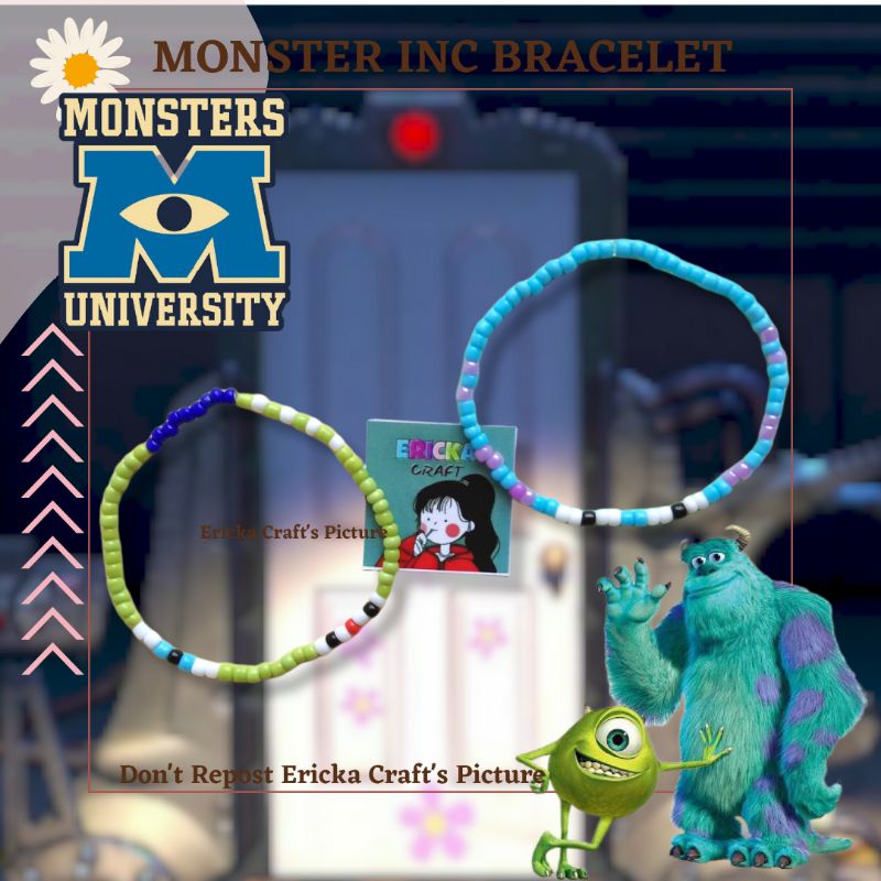 Jual GELANG MANIK MANIK KARTUN PIXAR MONSTER INC UNIVERSITY SULLIVAN ...