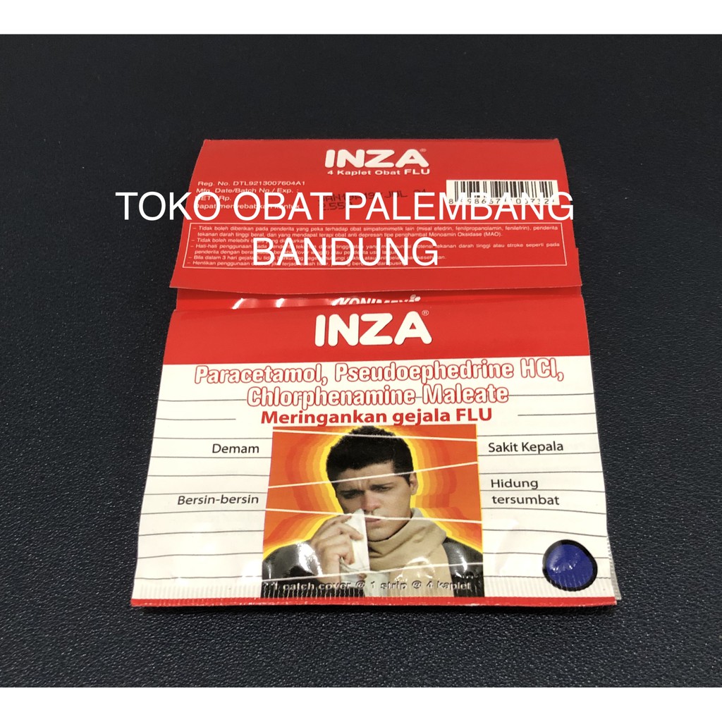 Jual INZA 4TABLET DEMAM SAKIT KEPALA HIDUNG TERSUMBAT BERSIN ...