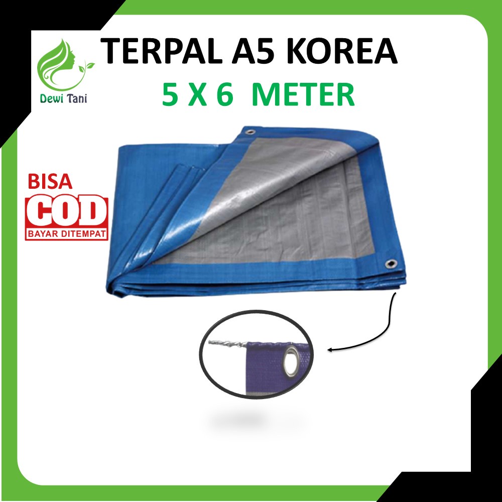 Jual TERPAL PLASTIK A5 Ukuran 5X6 Meter Real Korea | Shopee Indonesia