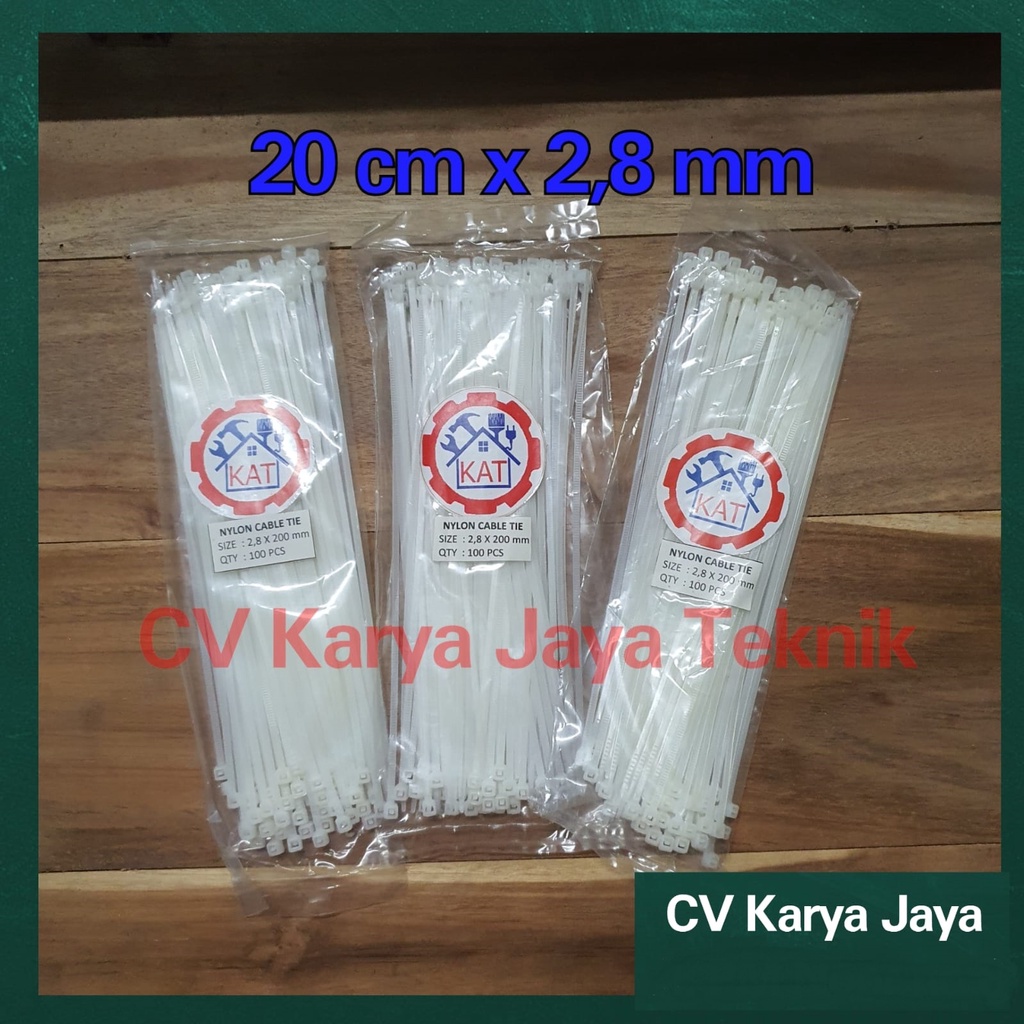 Jual Kabel Ties 20 cm x 2,8 mm / Tali Kabel Tie / Cable Ties (2,8x200 ...