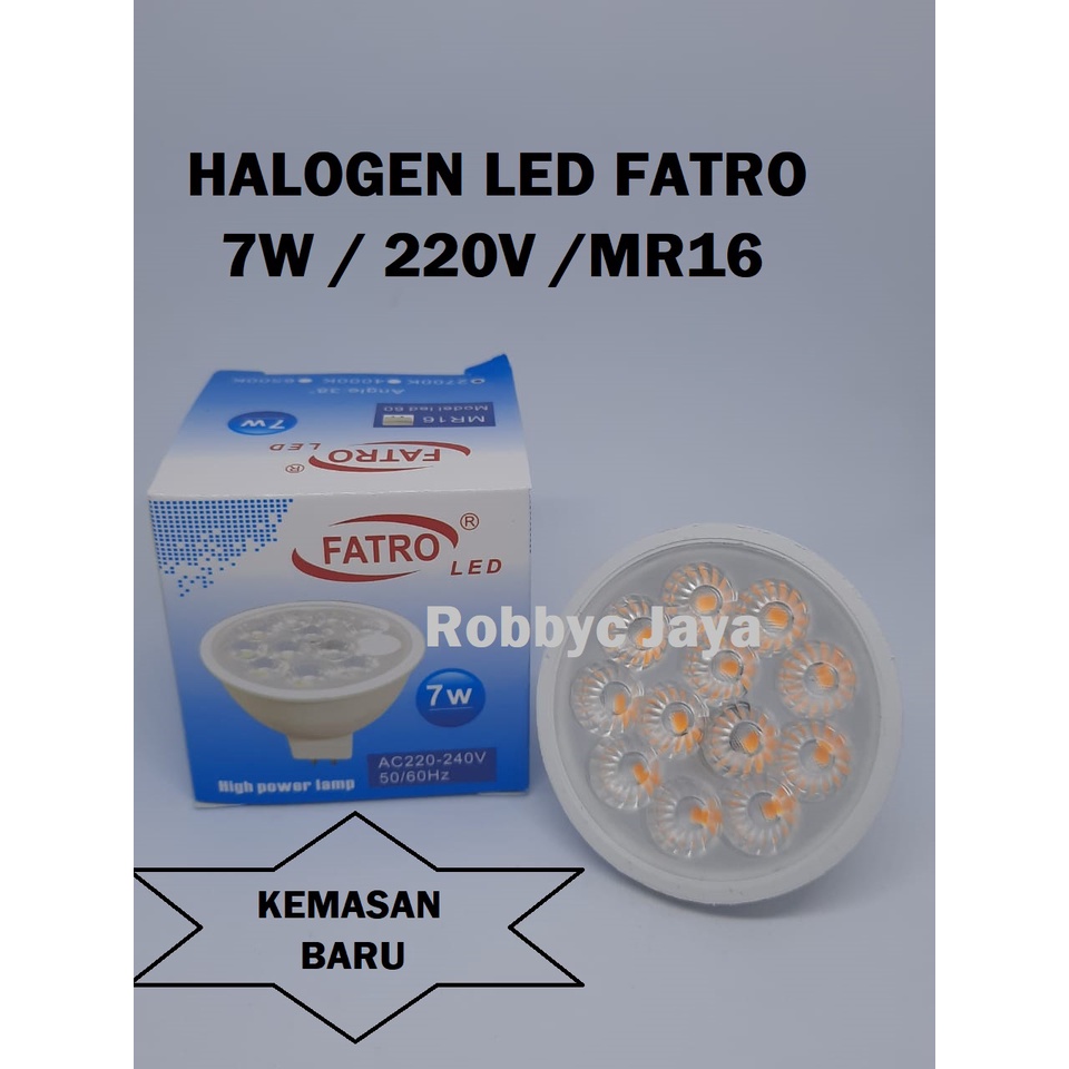 Jual Fatro Lampu Halogen Led 7 Watt MR16 Model Tusuk 220V Putih ...