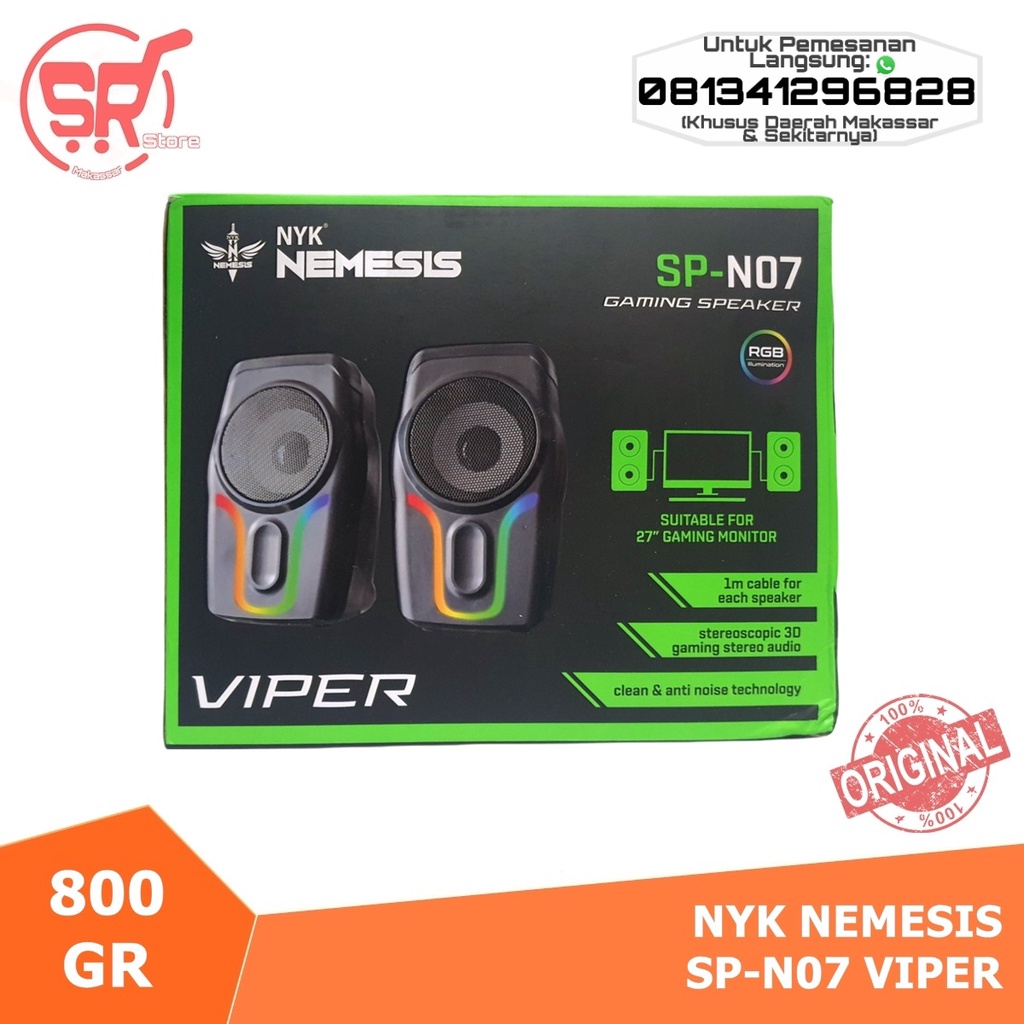 Jual Speaker Gaming NYK Nemesis SP-N07 SPN07 Viper - RGB Lightning Speaker ( SR Store MKS / SR ...