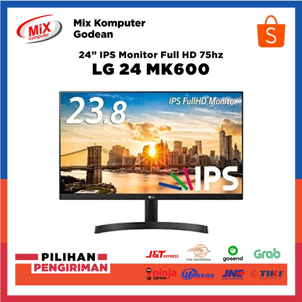 Jual Monitor IPS 24 LG 24MK600 LED Full HD 75hz Radeon FreeSync ...