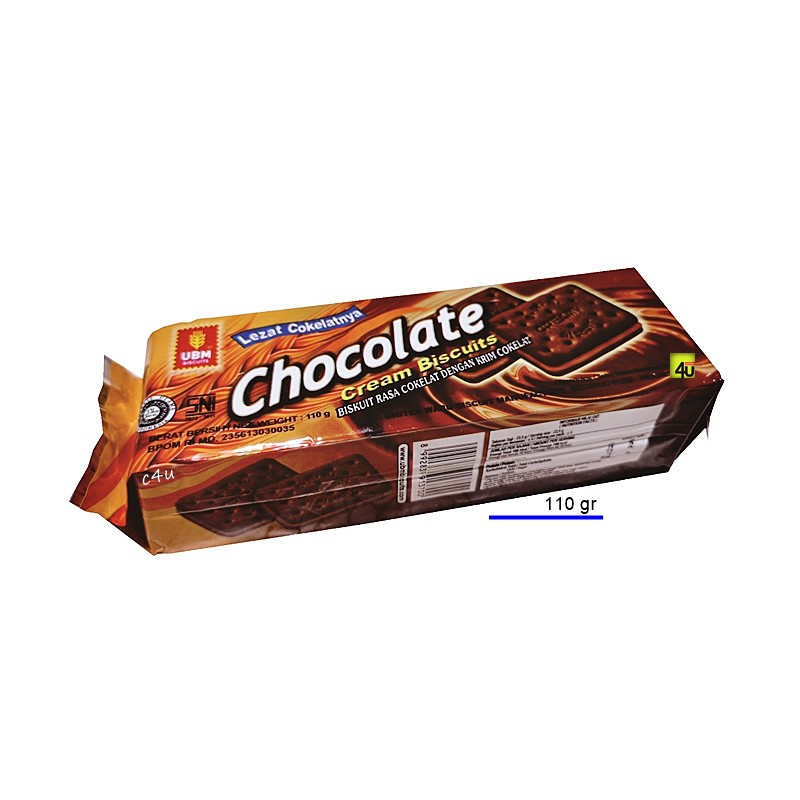 Jual UBM Chocolate Cream Biscuits - Kemasan KECIL 110 gr | Shopee Indonesia