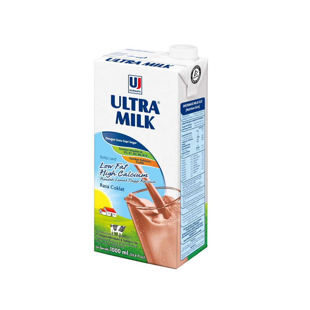 Jual ULTRA MILK Low Fat Chocolate 1000ml | Shopee Indonesia
