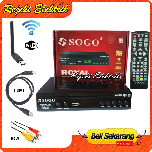 Jual Set Top Box DVB-T2 SOGO Royal - Receiver Penerima Siaran TV Digital HD | Shopee Indonesia