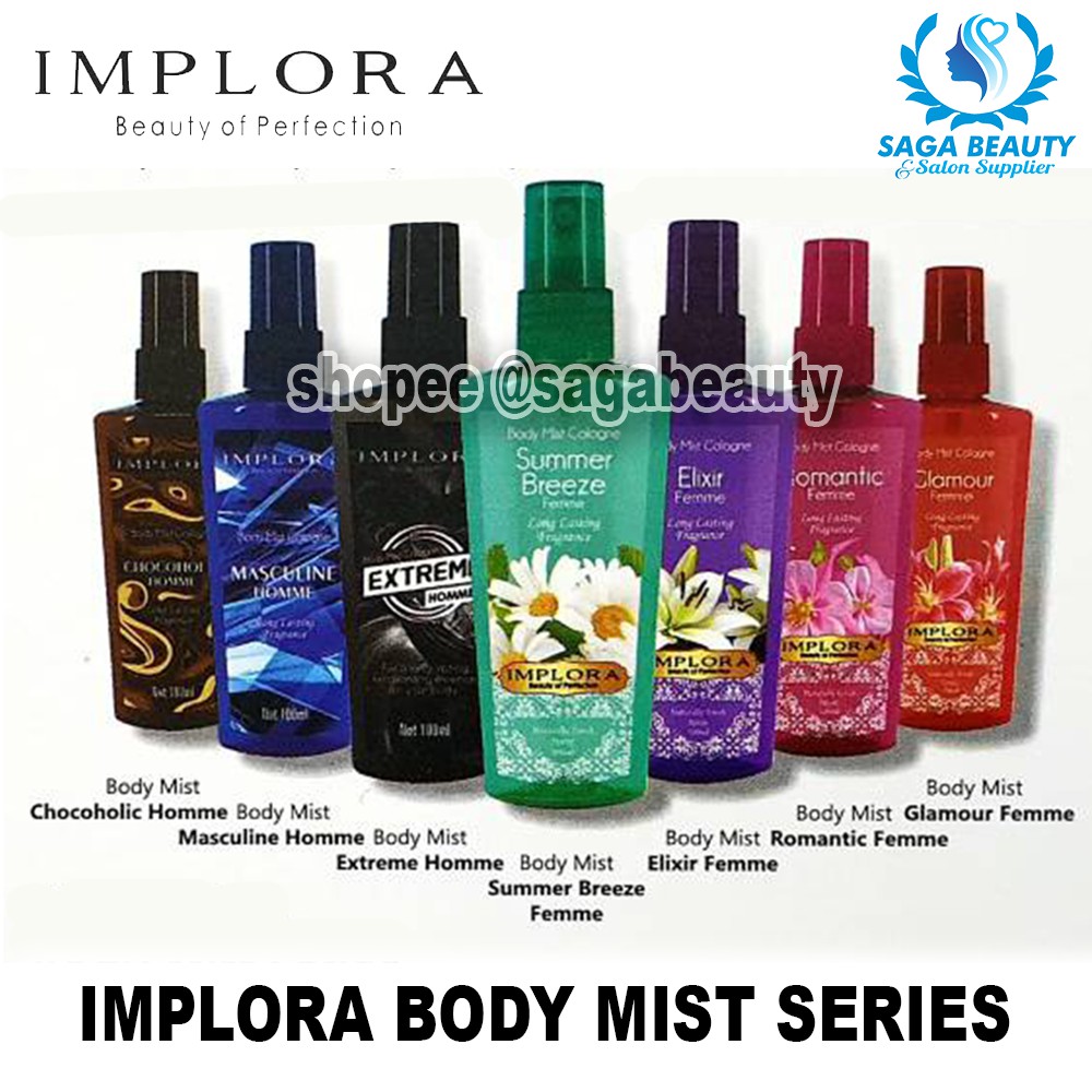 Jual IMPLORA BODY MIST SERIES | Shopee Indonesia