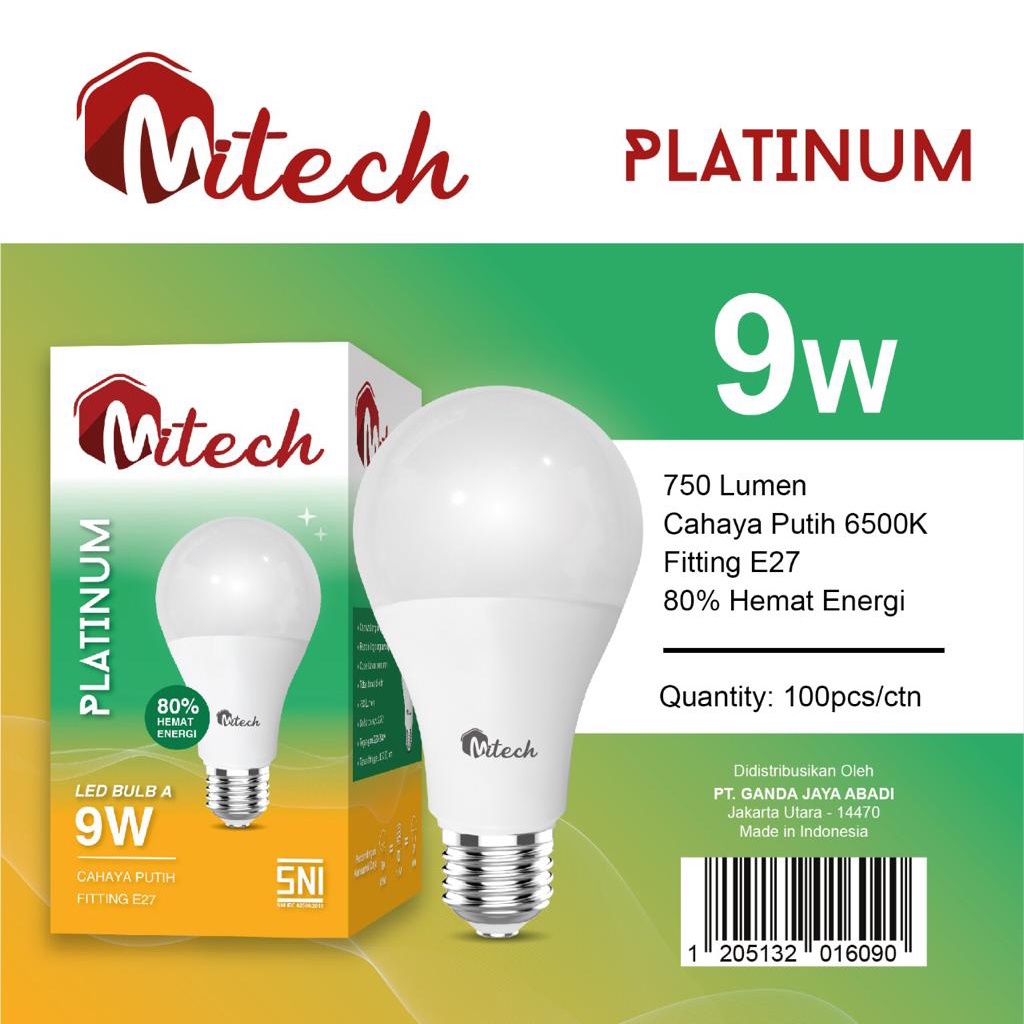 Jual Lampu Led Mitech Platinum | Shopee Indonesia