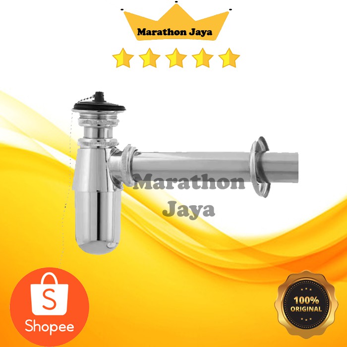 Jual sifon botol stainless pembuangan wastafel cuci tangan | Shopee ...