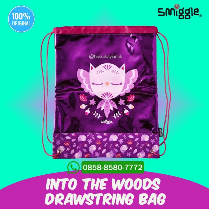 Jual TAS SERUT ANAK SMIGGLE SMIGGLE INTO THE WOODS DRAWSTRING BAG ...