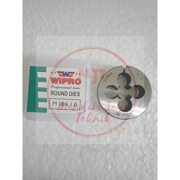 Jual Mata Senai Snai drat luar / Round Dies M10 x 1.0 WIPRO | Shopee Indonesia