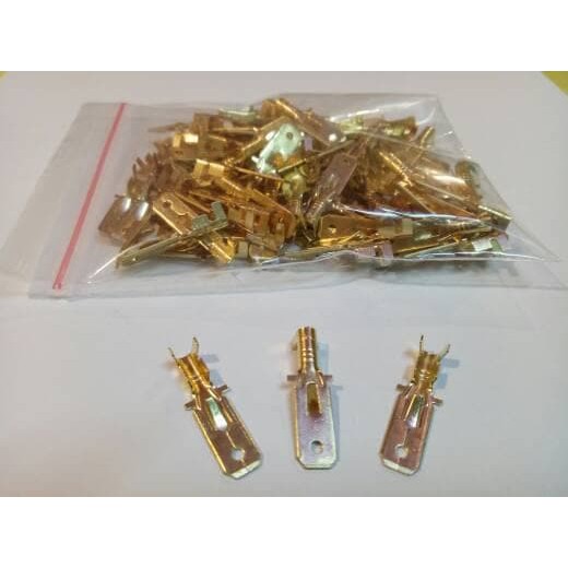 Jual Skun kabel plat kuningan / gold male (jantan) | Shopee Indonesia