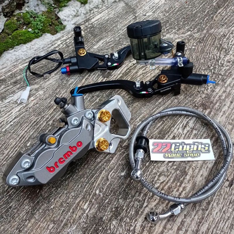 Jual Paketan Depan Master Rem brembo Rcs 98 tabung big smoke kaliper ...