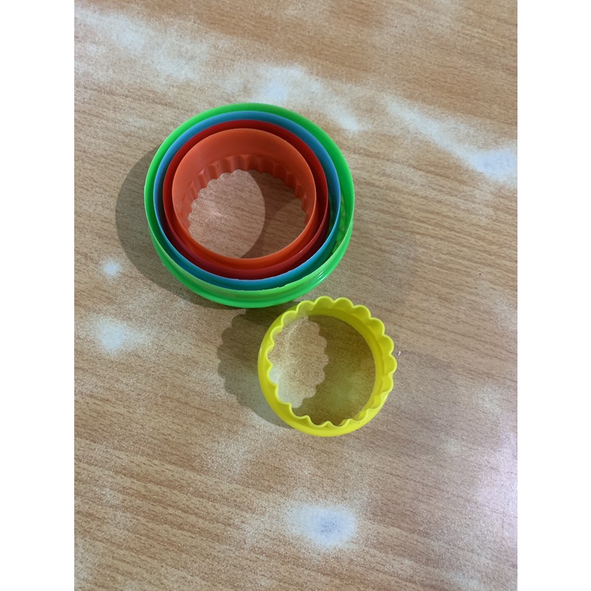 Jual Cutter Rainbow round set 5 pc / cutter plastik cutter bulat ...