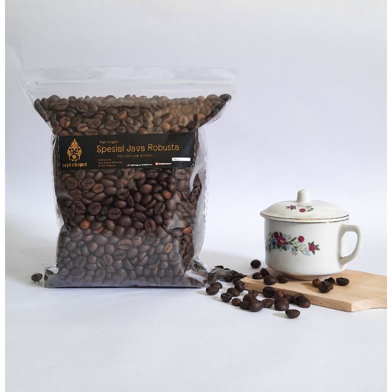 Jual Ningrat Coffee 900gram biji sangrai Dampit| kopi java robusta ...