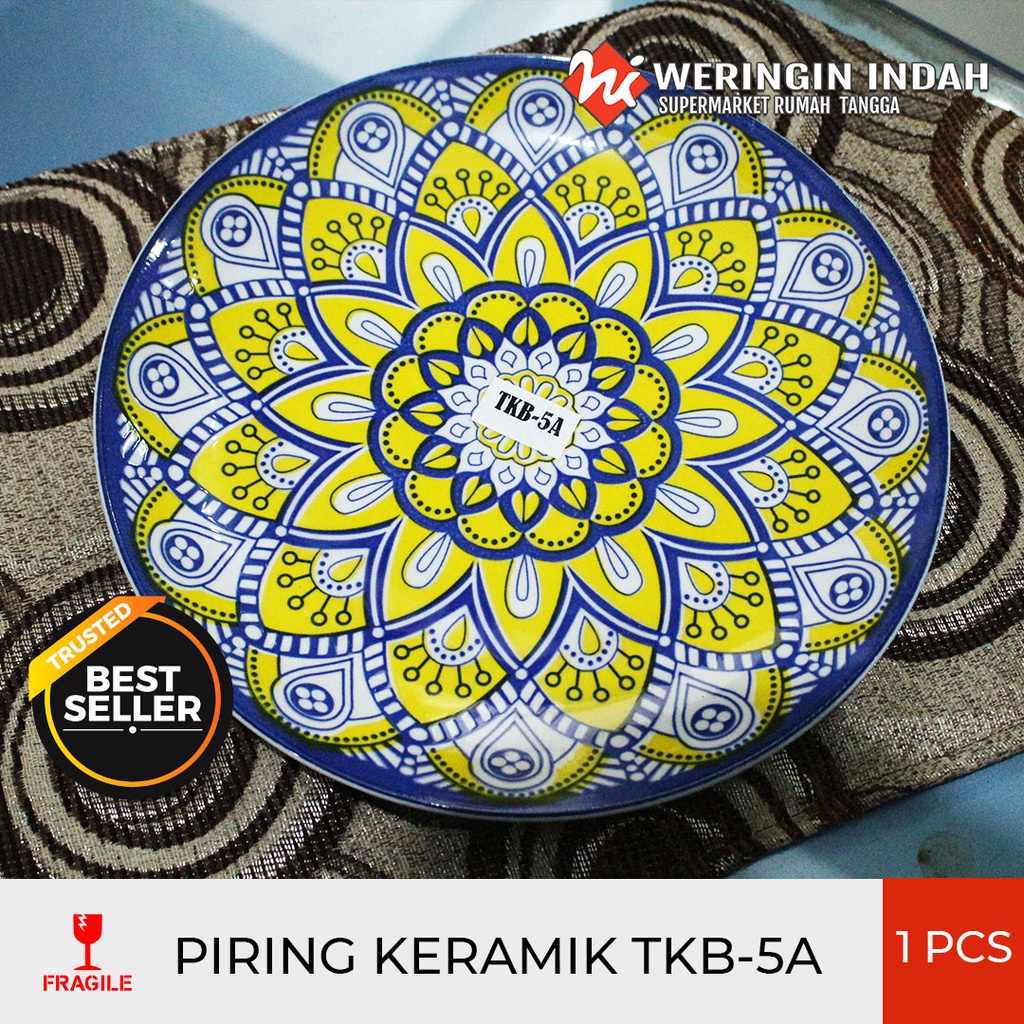 Jual Piring Makan Keramik/Piring Porcelain Ukuran 27 cm/Piring Keramik ...