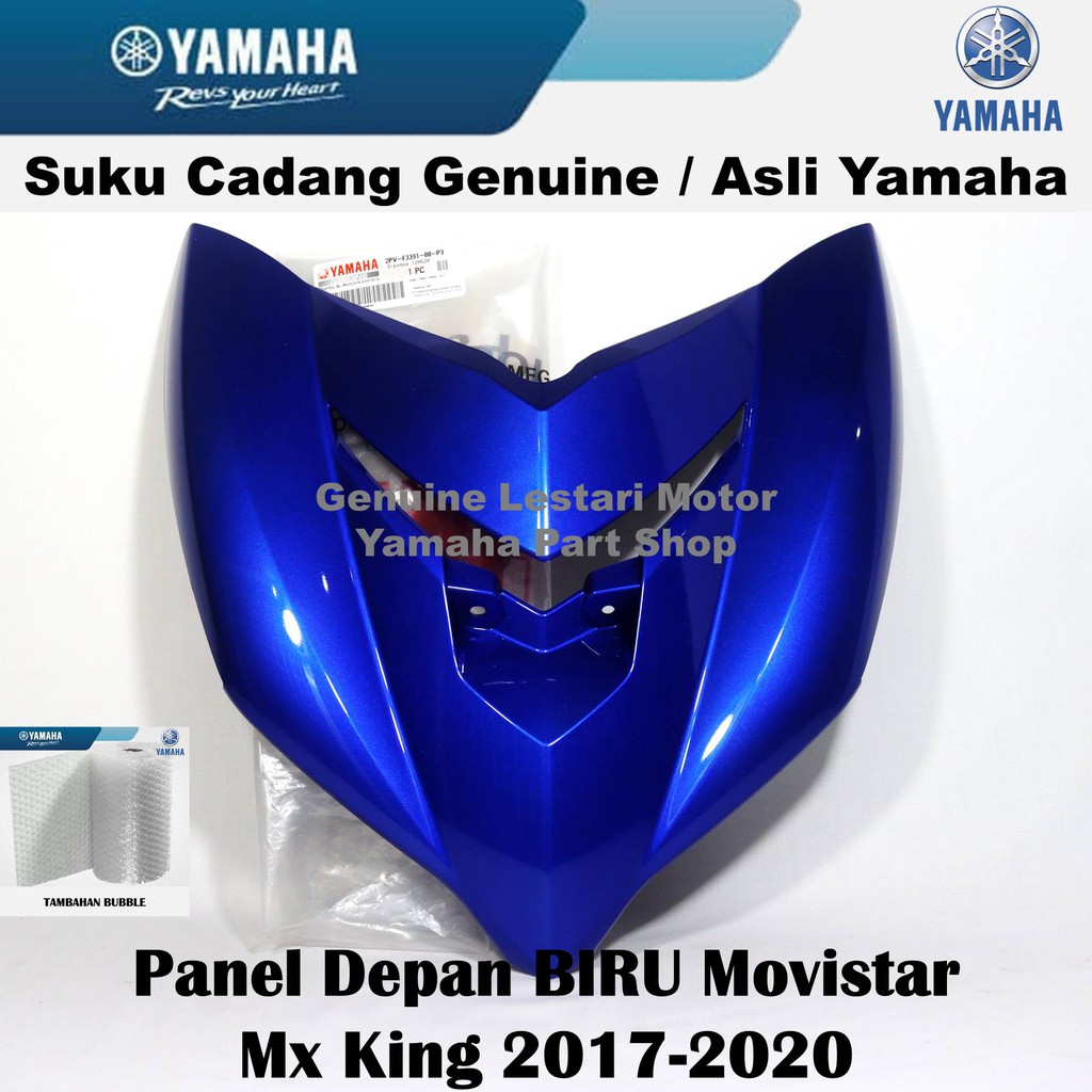 Jual Cover Tameng Panel Depan Biru Movistar Mxking Mx King Asli Yamaha ...