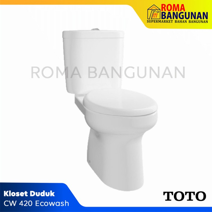 Jual Toto Closet Duduk Set Standard Kloset Duduk CW 420 CW420 Set ...