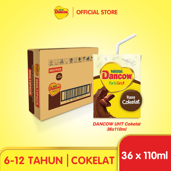 Jual Dancow FortiGro UHT 36x110ml Coklat | Shopee Indonesia