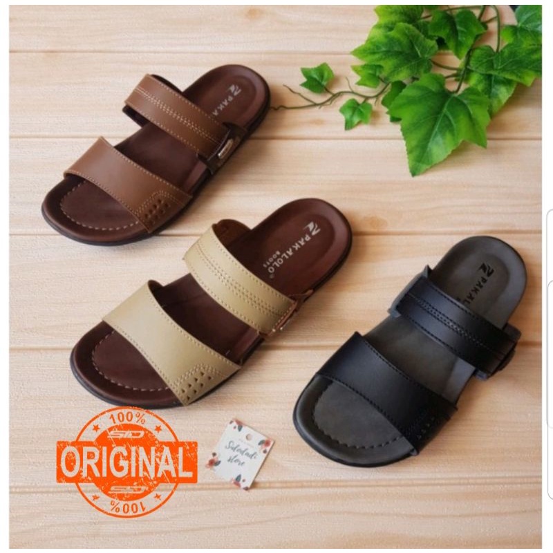Jual PAKALOLO - Sandal Kulit Pria Piramid 03 100% Original | Shopee ...