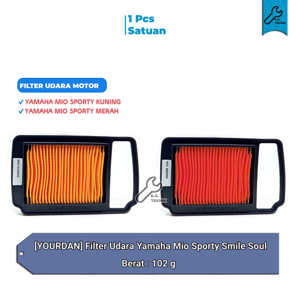 Jual Filter Udara Yamaha Mio Sporty Smile Soul - YOURDAN | Shopee Indonesia