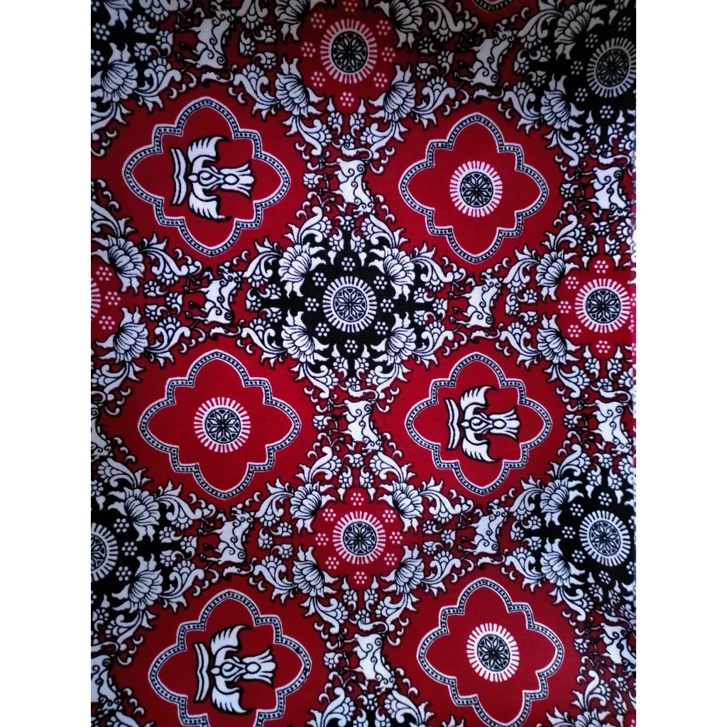 Jual Kain Batik Seragam Sekolah SD Warna Merah 2 meter | Shopee Indonesia