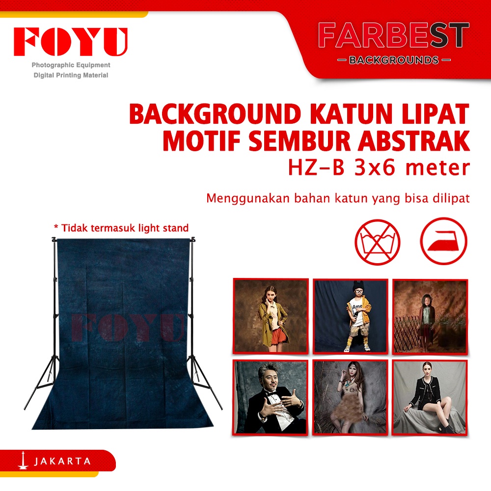 Jual Background Foto Katun Lipat Motif Sembur Abstrak Uk. 3 x 6 Mtr HZ ...