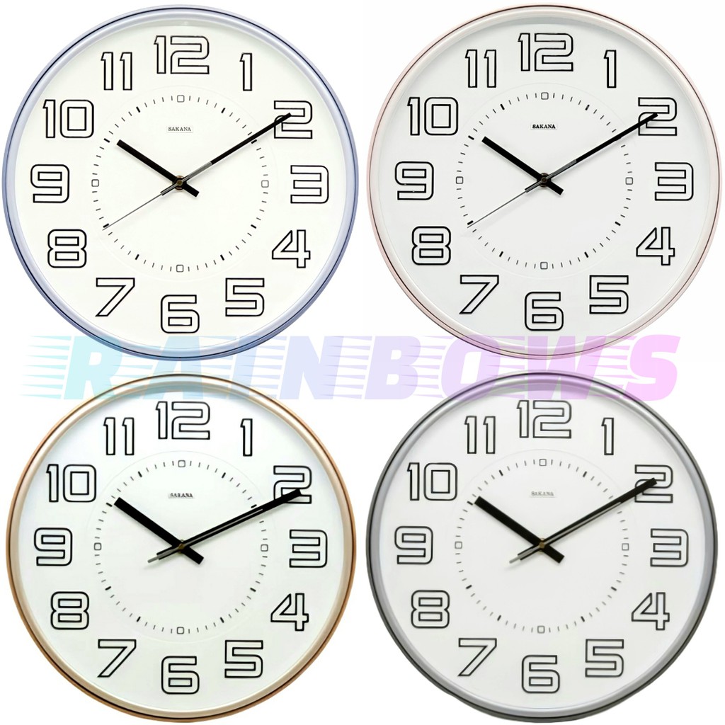 Jual Jam Dinding Sakana (582) - City Clock (Quartz) | Shopee Indonesia