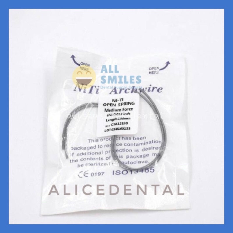 Jual Dental open coil spring FDA OCS ortho kawat gigi per pegas bracket ...