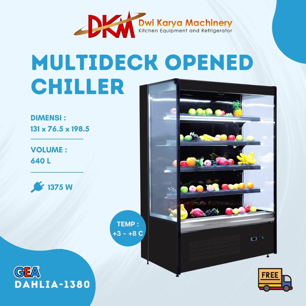 Jual Chiller Opened Supermarket GEA Dahlia-1380 / Chiller buah sayur ...