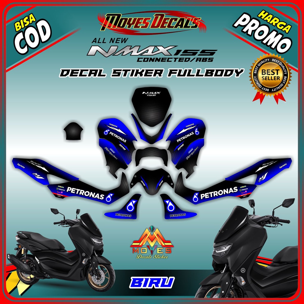 Jual Decal NMAX 155 New Stiker Fulll Body Petronas - Decal NMAX New ...