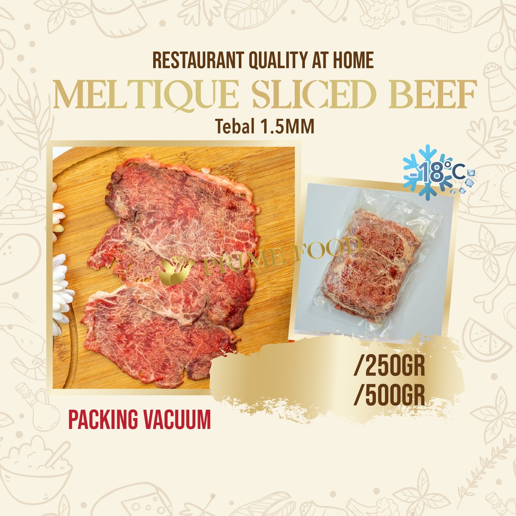 Jual daging wagyu Meltique Sliced beef MM0110 shortplate tanpa serat ...