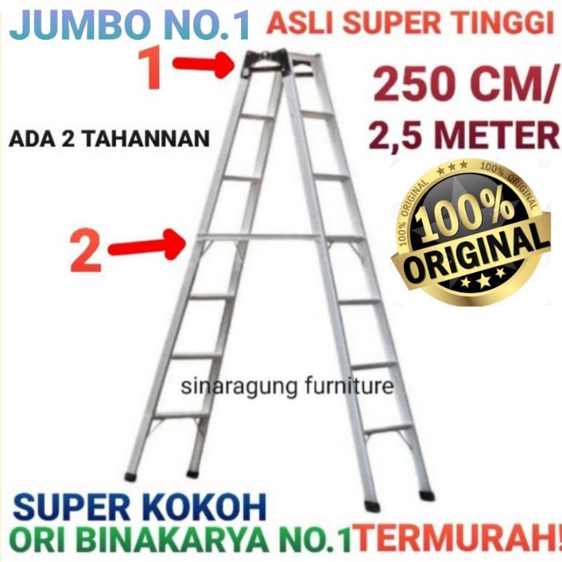 Jual 250 CM TANGGA JUMBO ANTI PATAH NO.1 ORI BINAKARYA BERKUALITAS ...