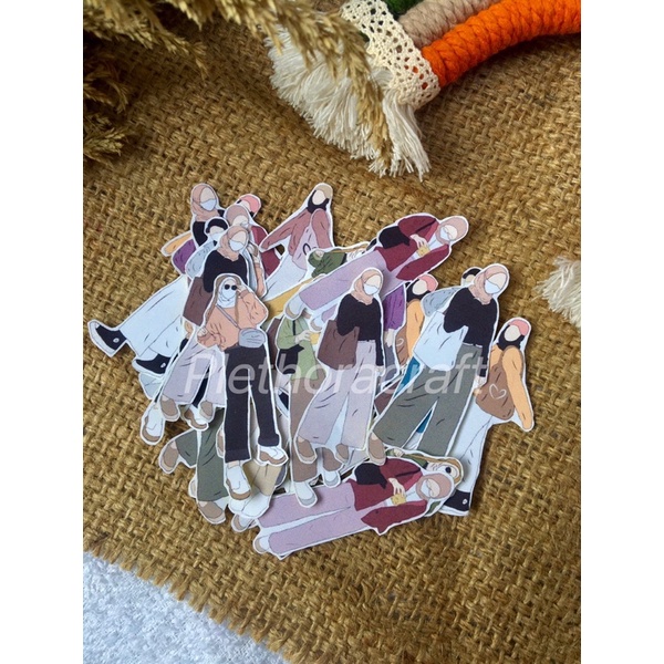 Jual stickers hijab part 2 by plethora hijab sticker muslimah sticker ...