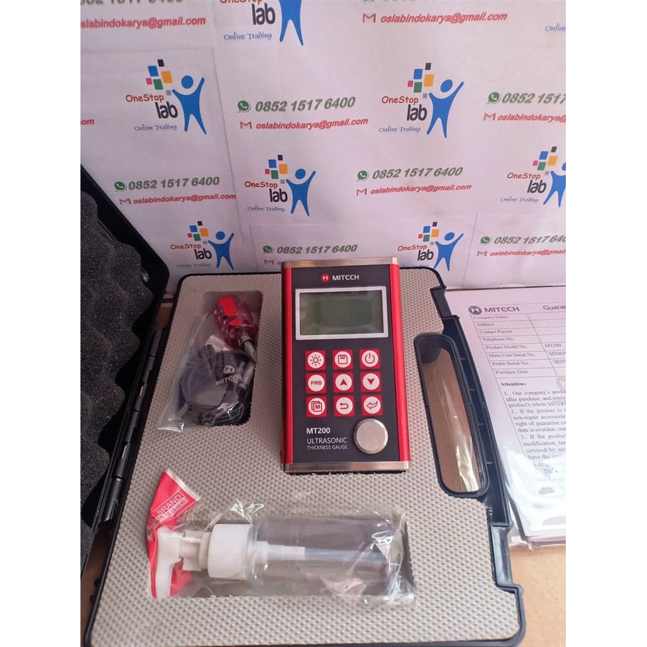 Jual MITECH MT200 Digital Ultrasonic Thickness Gauge MT-200 ukur ketebalan logam | Shopee Indonesia