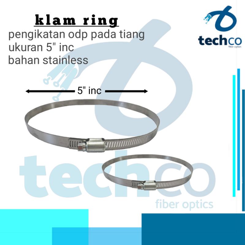 Jual Klem Ring Cincin/klam ring pengikat odp fiber optik (ukuran 5 ...