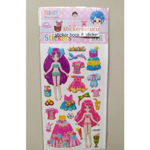 Jual Stiker timbul DRESS UP / BAJU 10x20cm | Shopee Indonesia