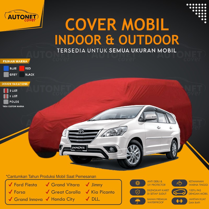 Jual Body Cover Outdoor Toyota Grand Innova Autonet Cover Sarung Mobil ...