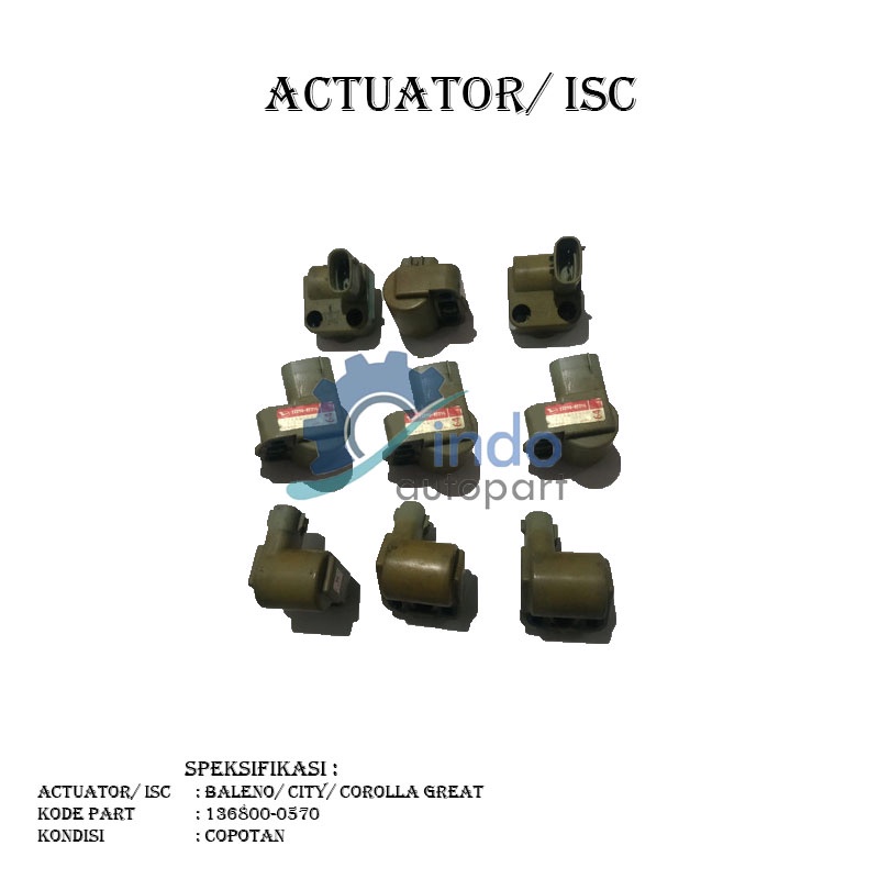 Jual Actuator Sensor ISC Baleno/ City/ Corolla Great - Original Copotan ...