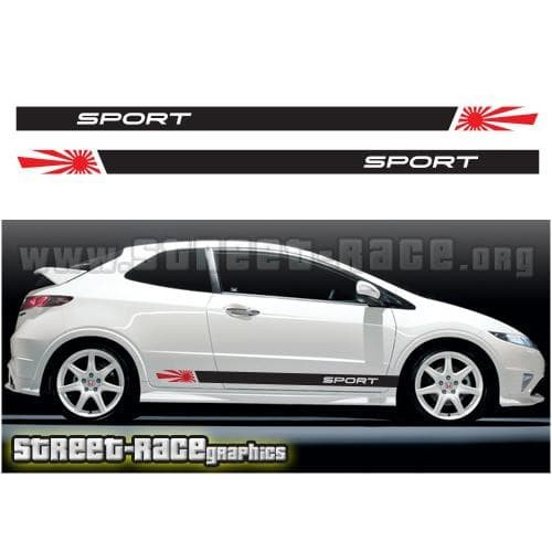 Jual list mobil jdm stripe mobil jdm sticker mobil jdm sport race ...